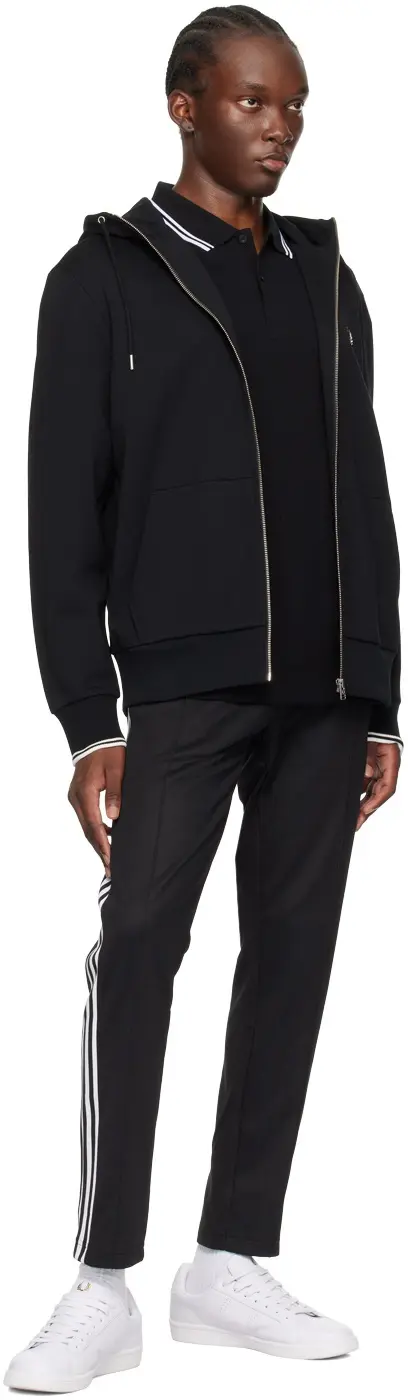 Fred Perry Hooded Zip Through Sweatshirt