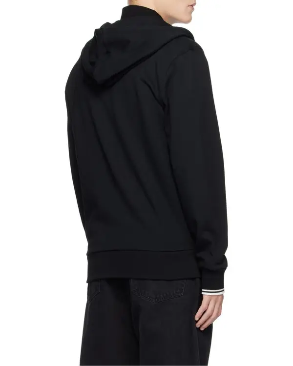Fred Perry Hooded Zip Through Sweatshirt
