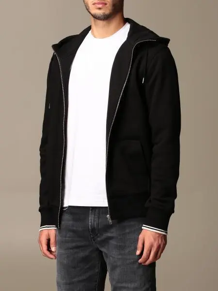 Fred Perry Hooded Zip Through Sweatshirt