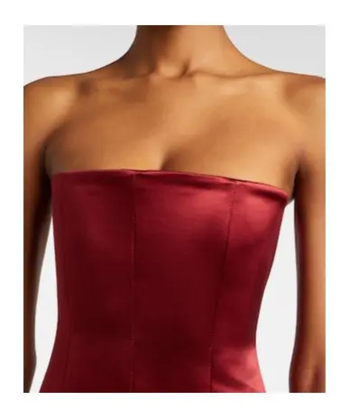 Alex Perry Draped Silk Corset Gown