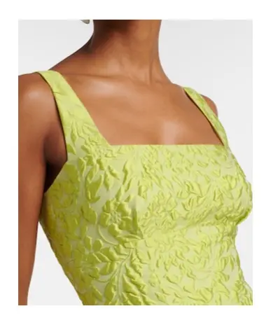 EMILIA WICKSTEAD Micheline Floral Cloqu Gown - Green