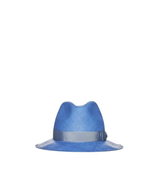 Borsalino Straw Ribbon Band Hat