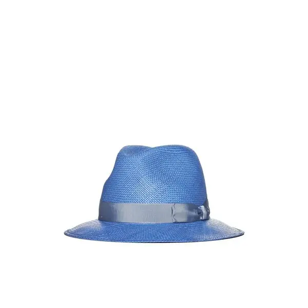 Borsalino Straw Ribbon Band Hat