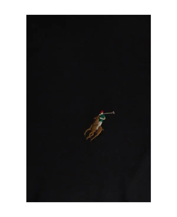 Polo Ralph Lauren Logo Embroidered Crewneck T-shirt - Black