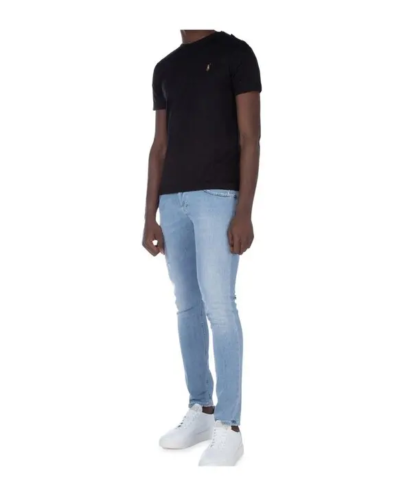 Polo Ralph Lauren Logo Embroidered Crewneck T-shirt - Black