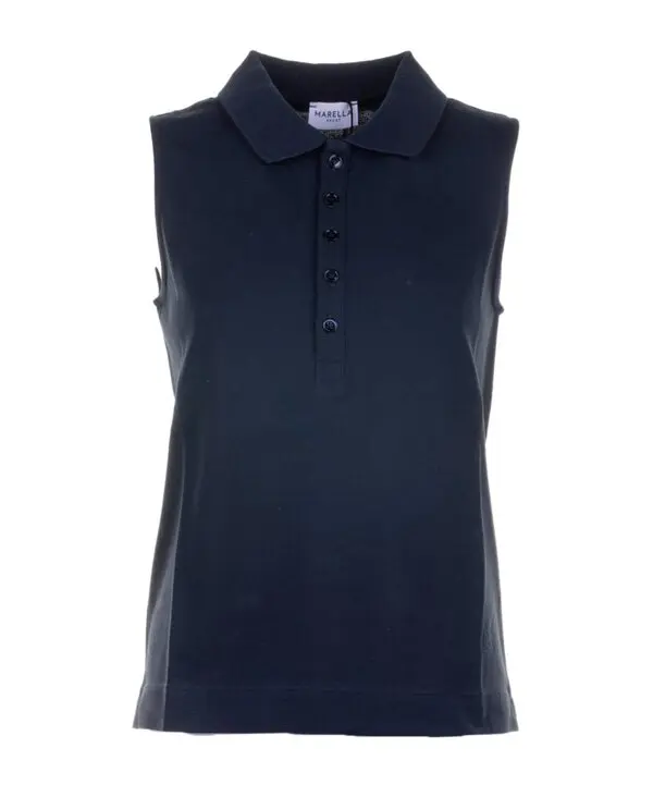Marella Sleeveless Collared Polo Vest