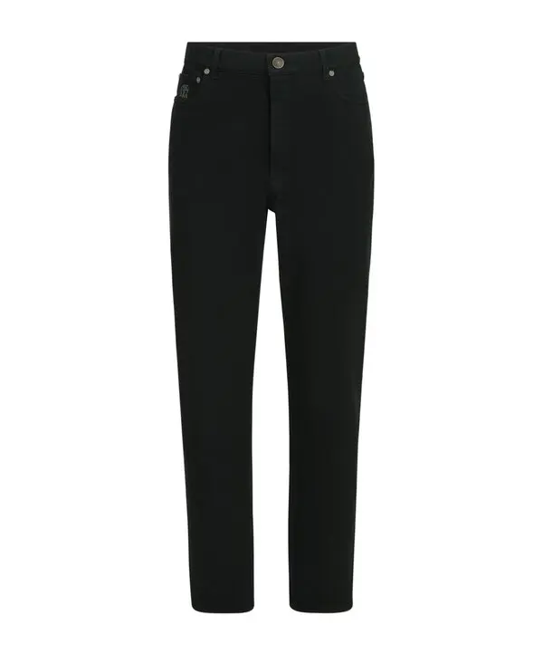 Brunello Cucinelli Garment-dyed Iconic-fit Five-pocket Denim Trousers - Black