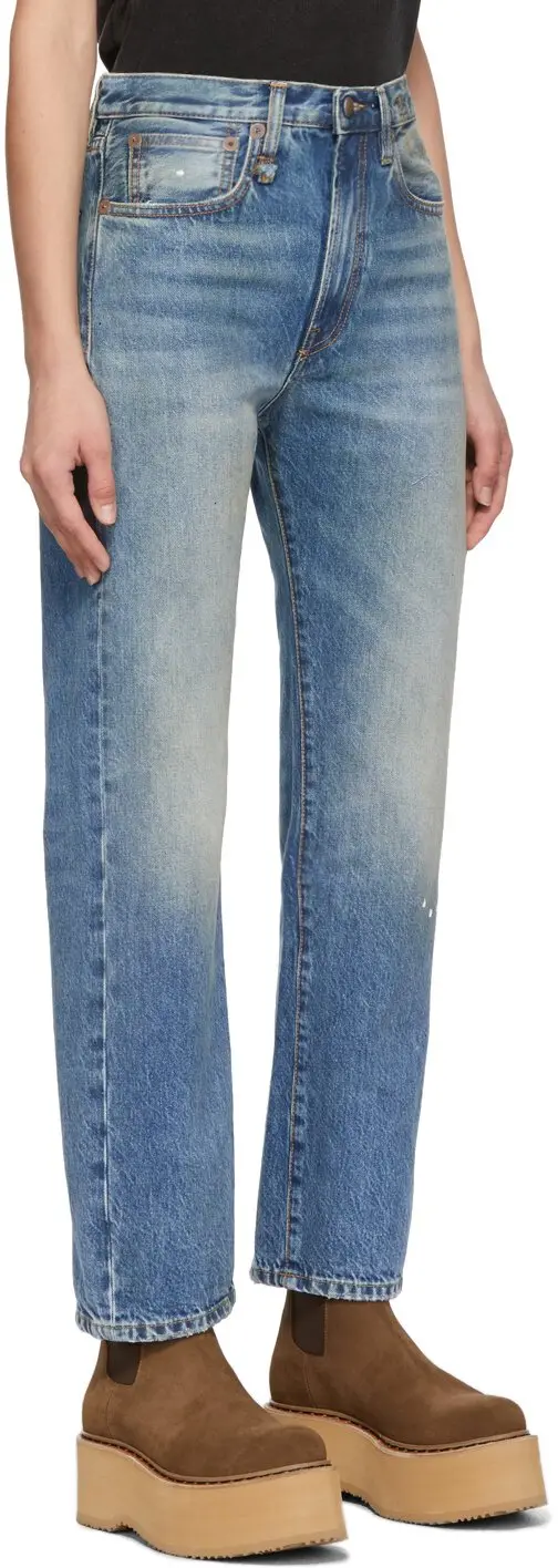 R13 Logo Jeans