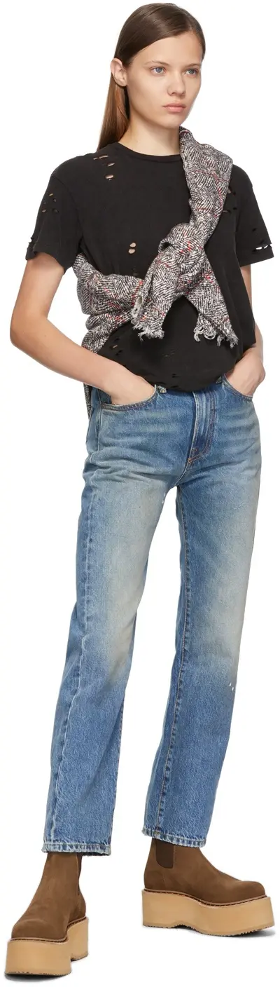 R13 Logo Jeans