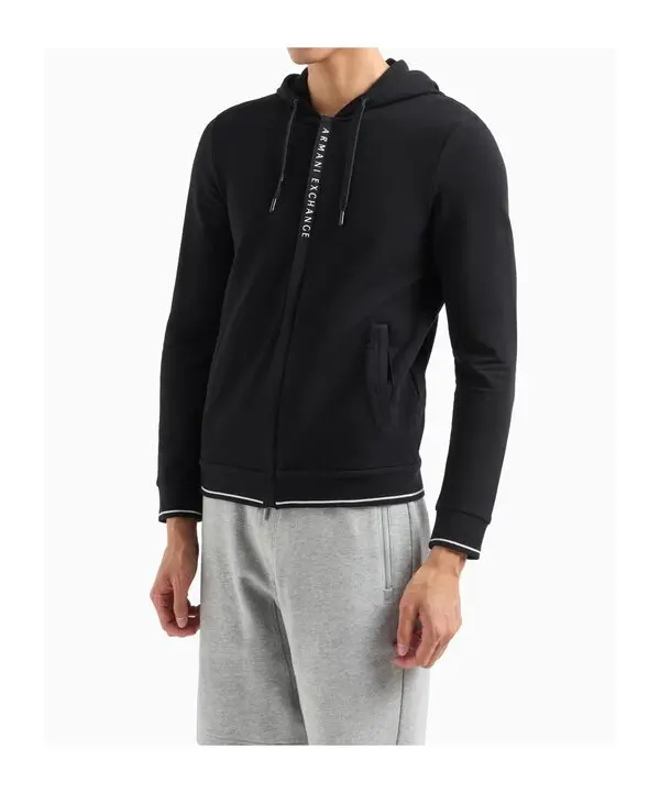 Armani Exchange Logo-print Zip-up Hoodie