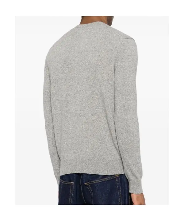 Comme Des Garçons Logo Patch Knitted Cardigan