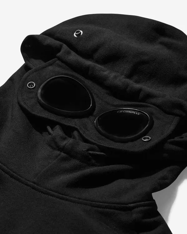 C.P. COMPANY Goggle Detail Cotton Hoodie