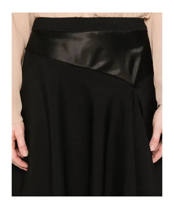 Marni Satin-panel Midi Skirt