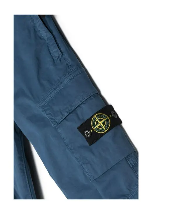 Stone Island Logo Patch Cargo Pants