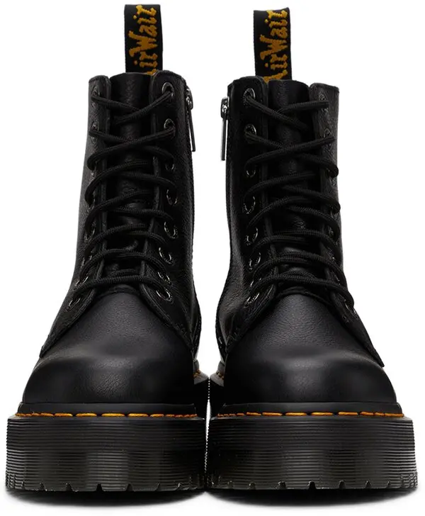 Dr. Martens Jadon Iii Round Toe Platform Combat Boots - Black