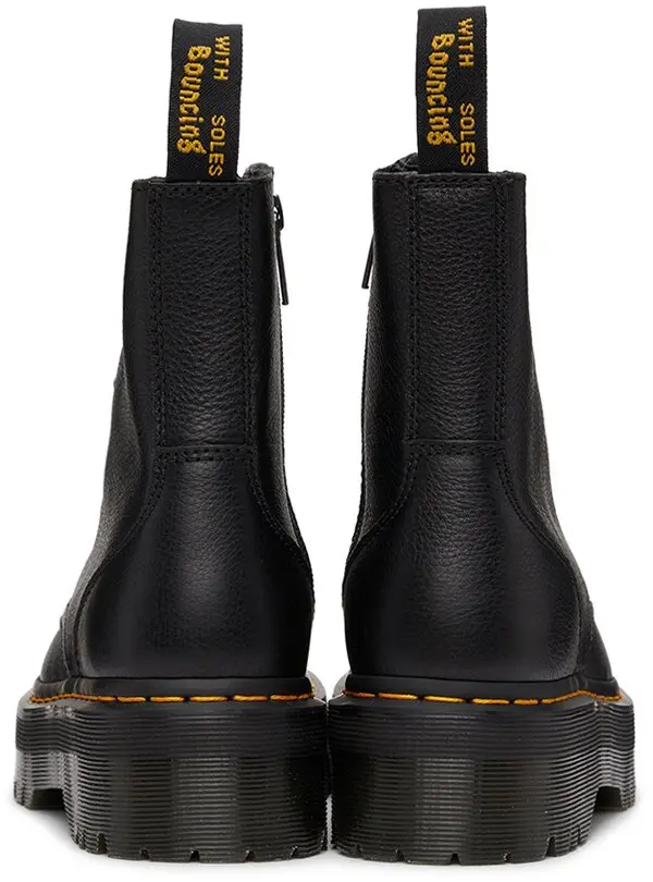Dr. Martens Jadon Iii Round Toe Platform Combat Boots - Black