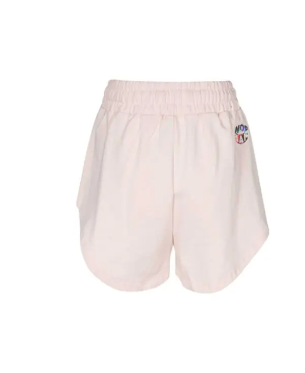 BARROW Logo Printed Pleated Shorts