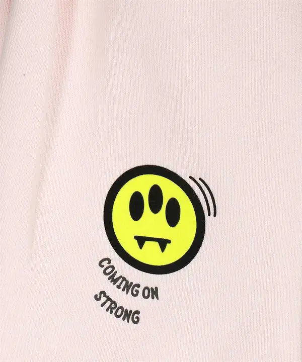 BARROW Logo Printed Pleated Shorts