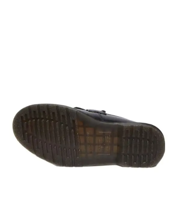 Dr. Martens Leather Tassel Loafers With Gold Horsebit Detailing