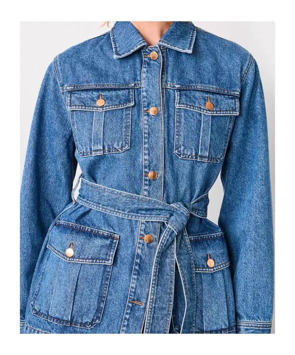 Officine Générale Long-sleeved Denim Jacket
