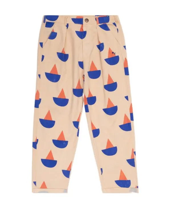 BOBO CHOSES Geometric-print Organic Cotton Trousers