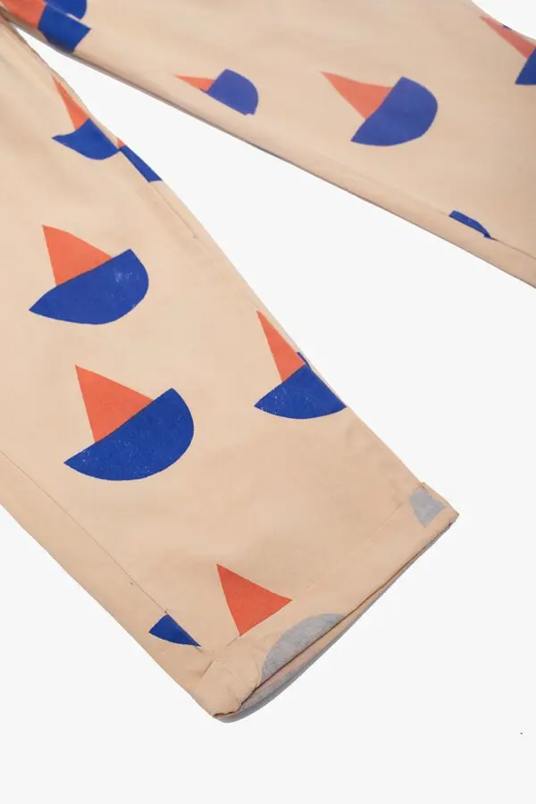 BOBO CHOSES Geometric-print Organic Cotton Trousers
