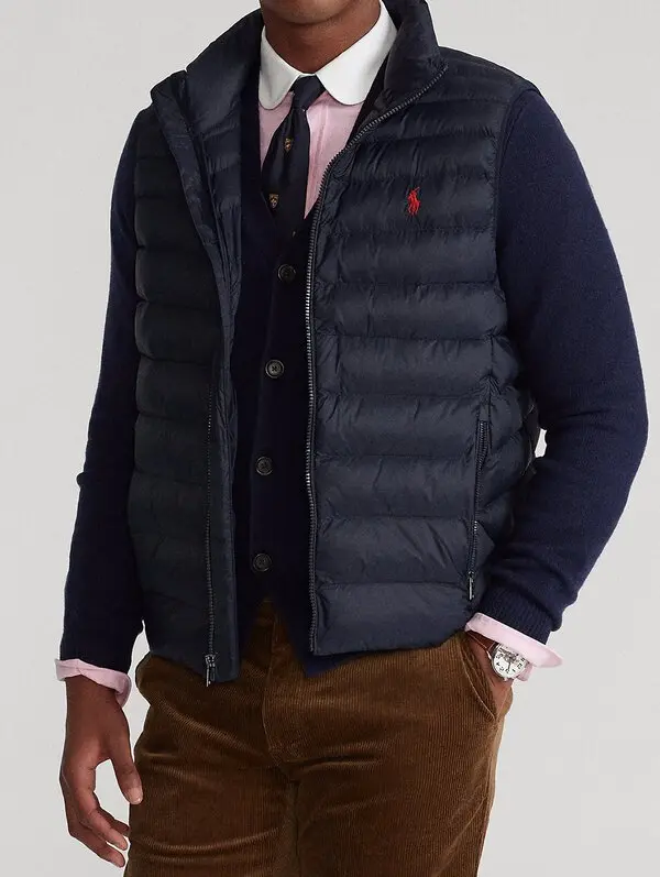 Polo Ralph Lauren Padded Vest With Embroidered Logo