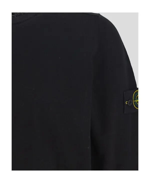 Stone Island Logo Patch Crewneck Knitted Jumper