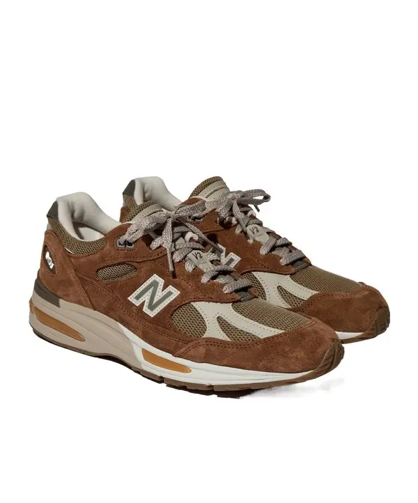 NEW BALANCE 991v2 Lace-up Sneakers - Brown