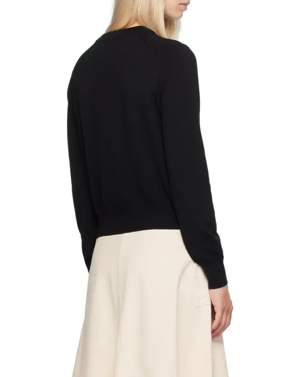 Maison Kitsuné Fox Head Embroidered Knitted Cardigan