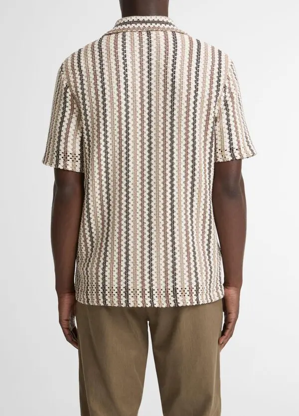 Vince Striped Short-sleeve Shirt