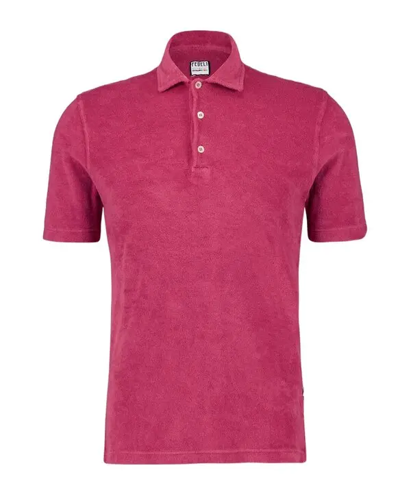 Fedeli Lapel Polo Shirt - Pink