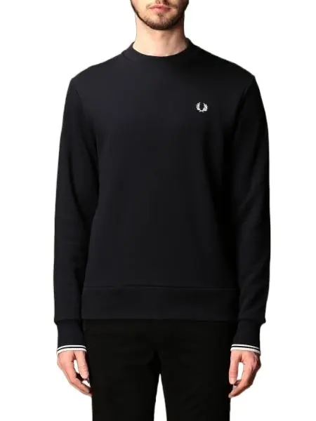 Fred Perry Logo-embroidered Crewneck Sweatshirt