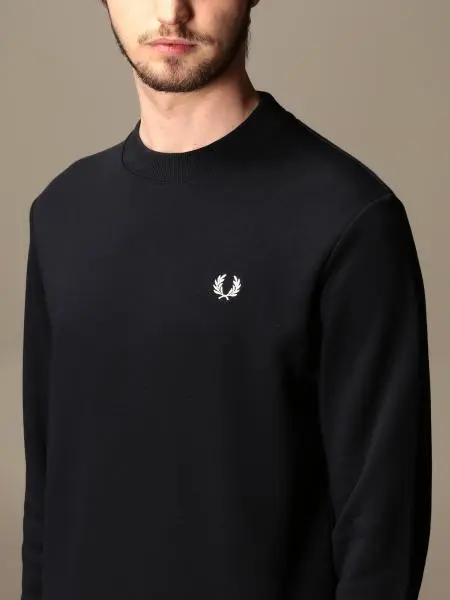 Fred Perry Logo-embroidered Crewneck Sweatshirt