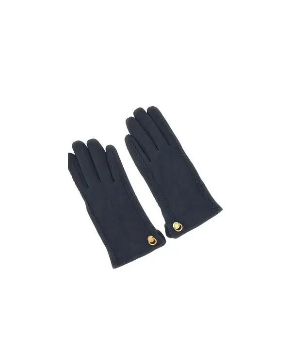GIANNI CHIARINI Logo Rivet Suede Gloves