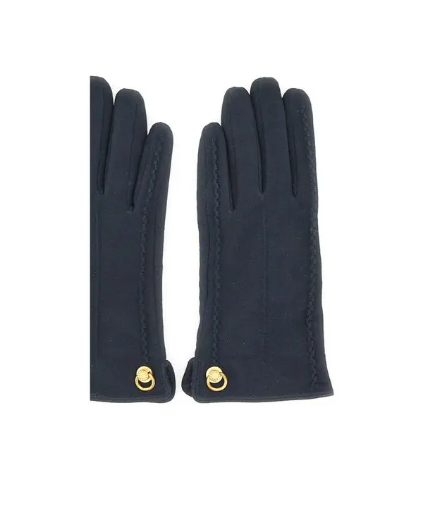 GIANNI CHIARINI Logo Rivet Suede Gloves