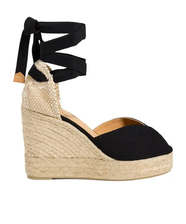 CastaÑer Bilina 107mm Wedge Espadrilles With Ankle Straps