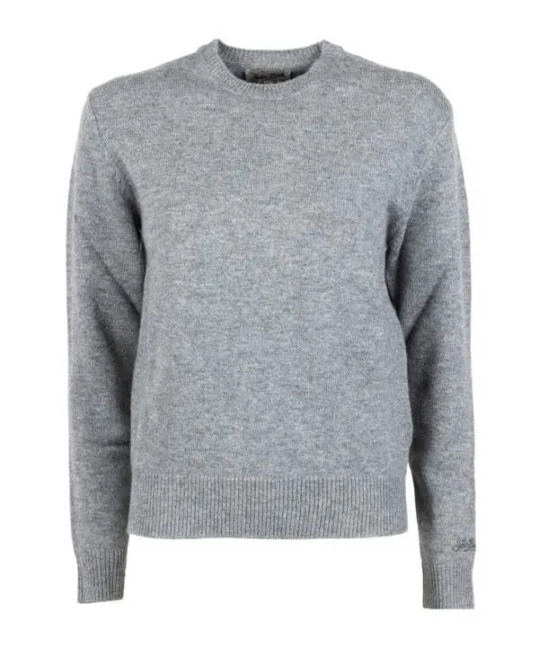 MC2 SAINT BARTH Long-sleeved Knitted Shirt - Gray