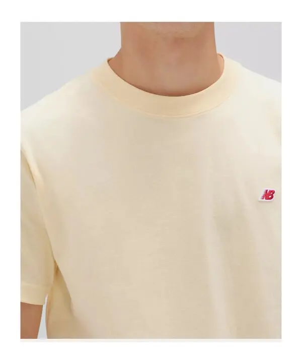 NEW BALANCE Crew-neck Logo-patch T-shirt