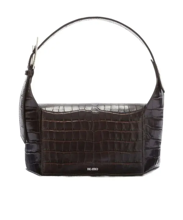 Attico 7/7 Coffee Shoulder Bag - Brown
