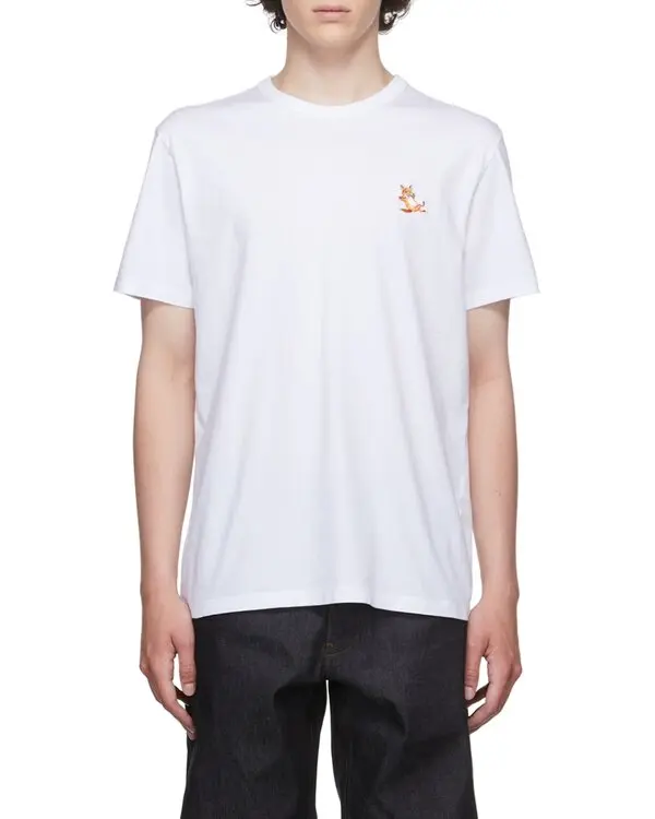 Maison Kitsuné Logo Printed Crewneck T-shirt