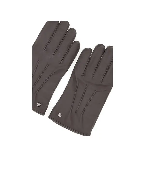GIANNI CHIARINI Topstitched Leather Gloves