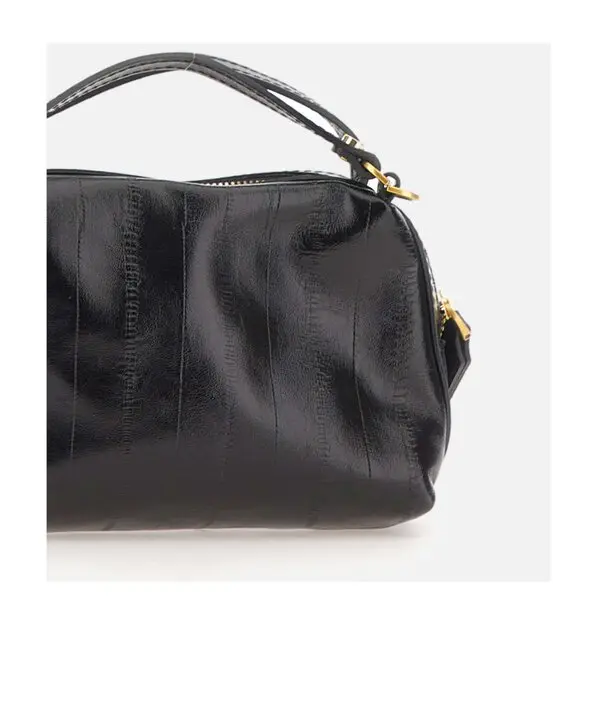 GIANNI CHIARINI Alifa Striped Leather Shoulder Bag