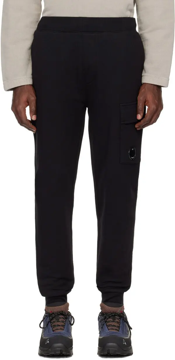 C.P. COMPANY Lens-detailed Tapered Leg Track Pants