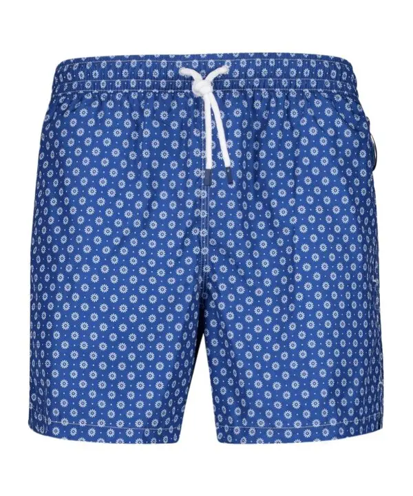 Fedeli Elastic Waist Printed Shorts