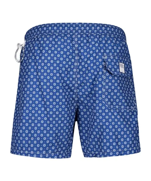 Fedeli Elastic Waist Printed Shorts