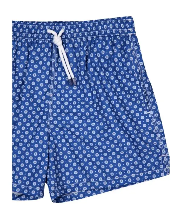Fedeli Elastic Waist Printed Shorts