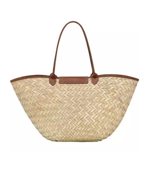 Longchamp Large Le Panier Pliage Interwoven Tote Bag