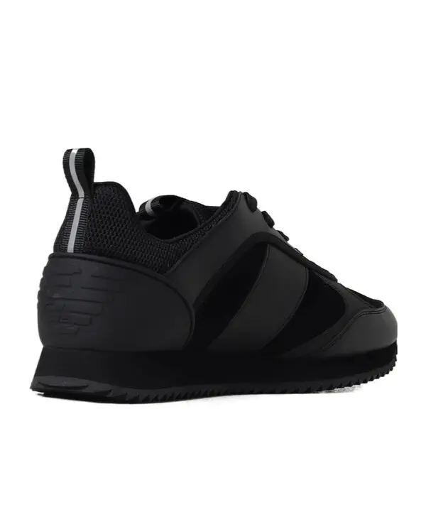 EA7 Logo-printed Panelled Low-top Sneakers