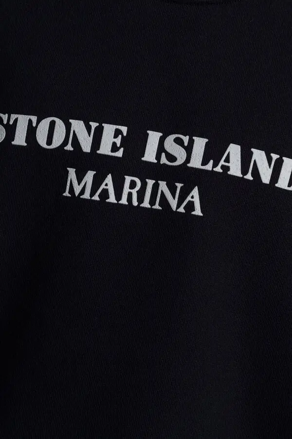 Stone Island Logo-print Cotton Sweatshirt